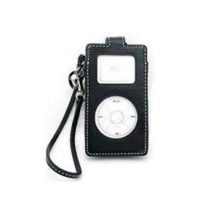 Coach | Accessories | Coach Leather Silver And Black Mini Ipod Case ...